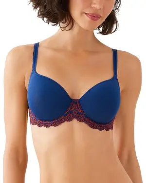 Wacoal Embrace Lace Contour Bra Blue Depth