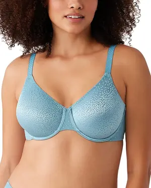 Wacoal Back Appeal Jacquard Underwire Bra Adriatic Blue