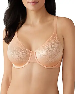 Wacoal Back Appeal Jacquard Underwire Bra Almost Apricot