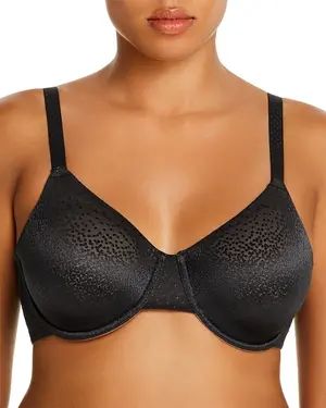 Wacoal Back Appeal Jacquard Underwire Bra - Black
