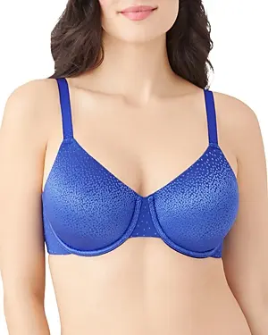 Wacoal Back Appeal Jacquard Underwire Bra Clematis Blue