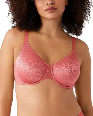 Wacoal Back Appeal Jacquard Underwire Bra Mineral Red