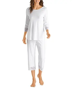 Hanro HANRO Moments Cropped Pajama Set White