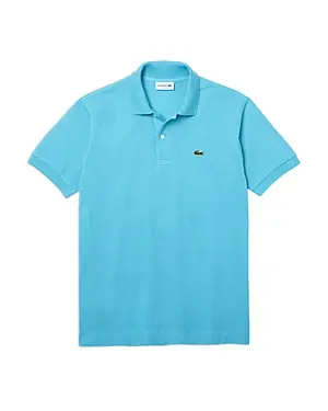 Lacoste Classic Cotton Pique Fashion Polo Shirt Med Blue Zau Azure