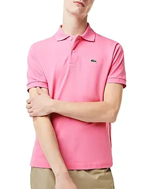 Lacoste Classic Cotton Pique Fashion Polo Shirt Reseda Pink