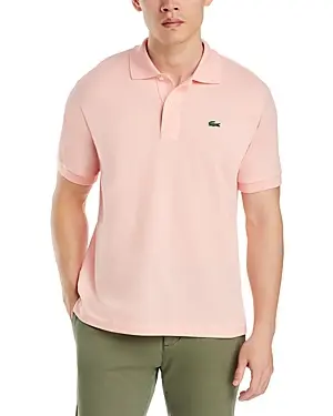 Lacoste Classic Cotton Pique Fashion Polo Shirt Sfi Cherry