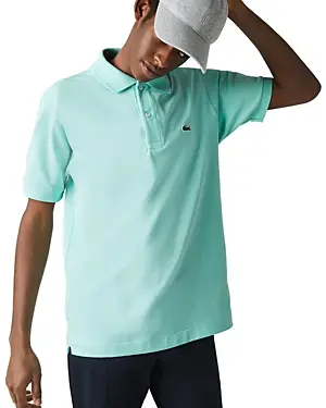 Lacoste Classic Cotton Pique Fashion Polo Shirt Spirulina