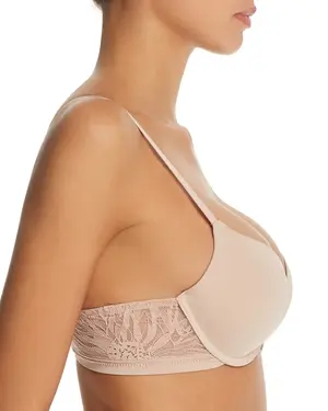 ON GOSSAMER Sleek Micro Push-up Bra - Champagne