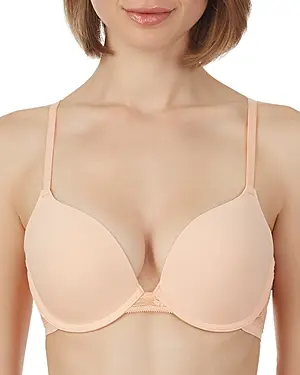 ON GOSSAMER Sleek Micro Push-up Bra Peach Parfait