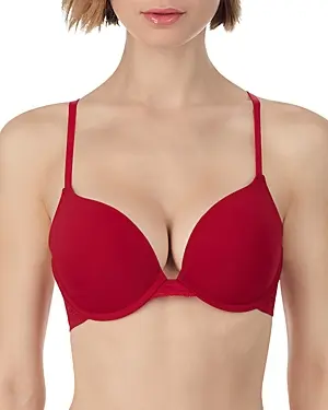 ON GOSSAMER Sleek Micro Push-up Bra - Persian Red