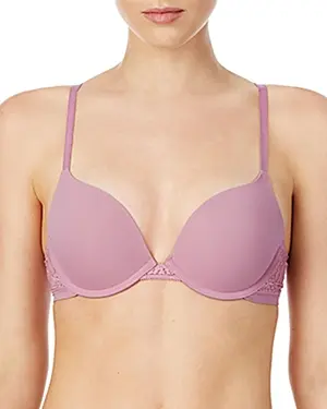ON GOSSAMER Sleek Micro Push-up Bra Rose Blush