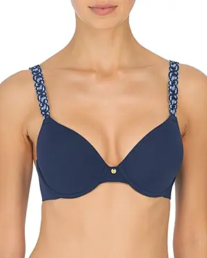 Natori Pure Luxe Full Fit Contour Bra Dark Denim/icelandic