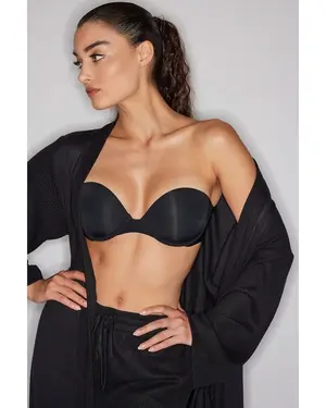 Natori Minimal Strapless Convertible Bra - Black