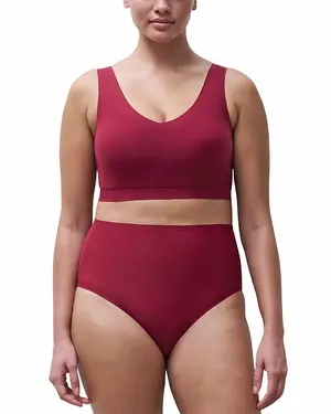 Chantelle Soft Stretch Wireless Padded V-neck Bra - Raspberry