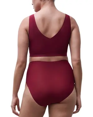 Chantelle Soft Stretch Wireless Padded V-neck Bra - Raspberry