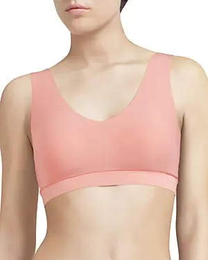 Chantelle Soft Stretch Wireless Padded V-neck Bra Rose Tutu