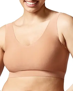 Chantelle Soft Stretch Wireless Padded V-neck Bra Sandalwood