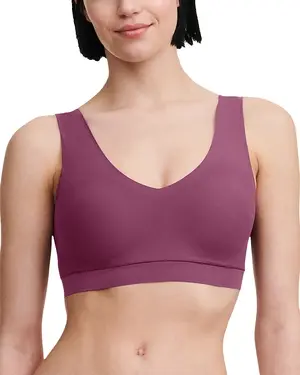 Chantelle Soft Stretch Wireless Padded V-neck Bra Tannin