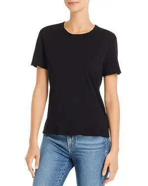 Cotton Citizen Distressed Crewneck Tee - Jet Black