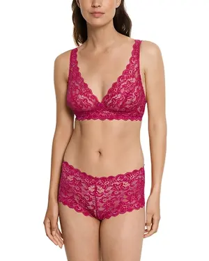 Hanro Luxury Moments All Lace Soft Cup Bra - Light Sangria
