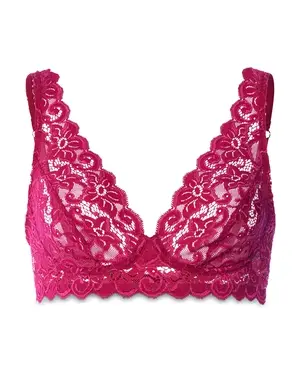 Hanro Luxury Moments All Lace Soft Cup Bra - Light Sangria