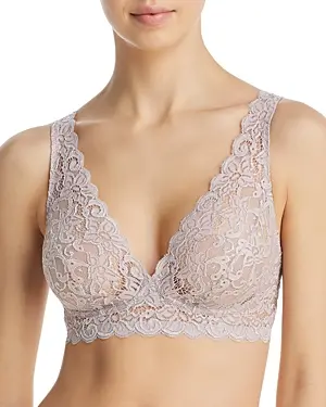 Hanro Luxury Moments All Lace Soft Cup Bra Pastel Gray
