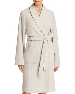 Hanro Plush Wrap Robe - Moonlight