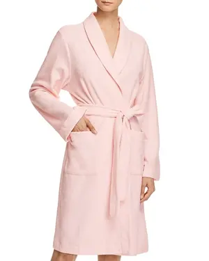 Hanro Plush Wrap Robe Tender Rose