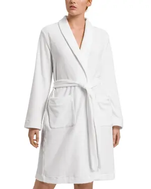 Hanro Plush Wrap Robe - White