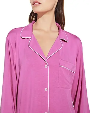 Eberjey Gisele Tencel Modal Long Pj Set Italian / Ivory