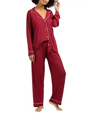 Eberjey Gisele Tencel Modal Long Pj Set Sangria