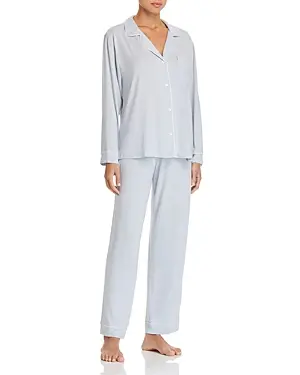 Eberjey Gisele Tencel Modal Long Pj Set Water Blue