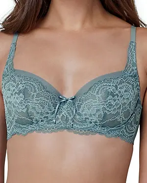 SKARLETT BLUE Minx Lace Balconette Bra Antique Glass/mist