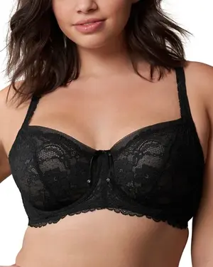 SKARLETT BLUE Minx Lace Balconette Bra - Black