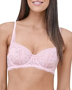 SKARLETT BLUE Minx Lace Balconette Bra Chiffon/white