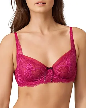 SKARLETT BLUE Minx Lace Balconette Bra Exotic Pink