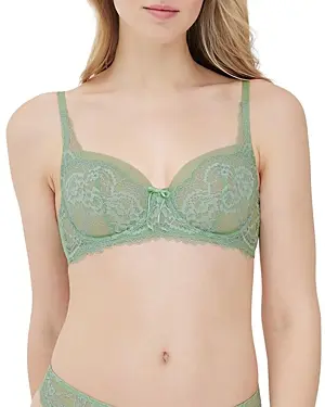 SKARLETT BLUE Minx Lace Balconette Bra Green/dew