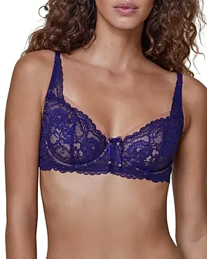 SKARLETT BLUE Minx Lace Balconette Bra Sapphire/gleam