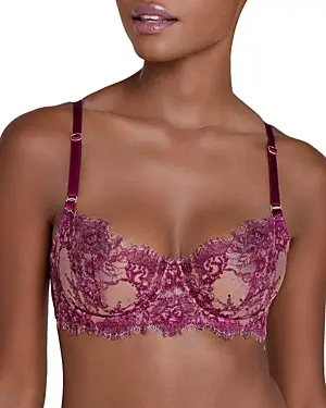 SKARLETT BLUE Entice Lace Balconette Bra Berries/ Terra Cotta