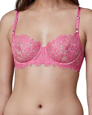 SKARLETT BLUE Entice Lace Balconette Bra Flamingo/boudoir