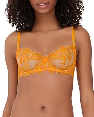 SKARLETT BLUE Entice Lace Balconette Bra Marigold/nylon