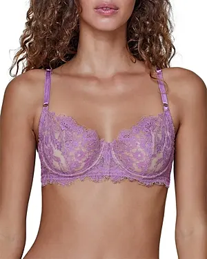 SKARLETT BLUE Entice Lace Balconette Bra Vervain Nylon