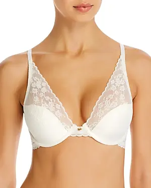 Natori Cherry Blossom Convertible Lace Bra Alabaster