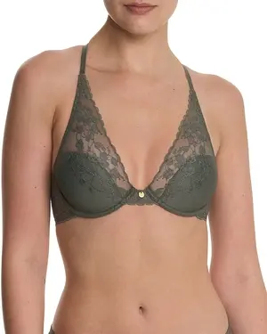 Natori Cherry Blossom Convertible Lace Bra Flint