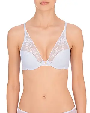 Natori Cherry Blossom Convertible Lace Bra Pearl Blue