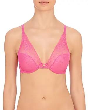 Natori Cherry Blossom Convertible Lace Bra Rosebloom