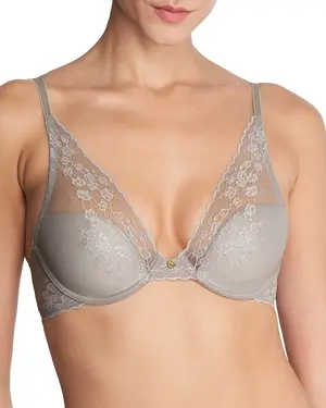 Natori Cherry Blossom Convertible Lace Bra Smoky