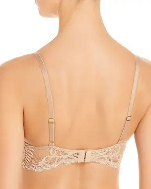 Natori Feathers Contour Plunge Bra - Café