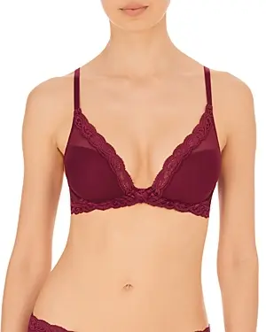 Natori Feathers Contour Plunge Bra Crush Velvet