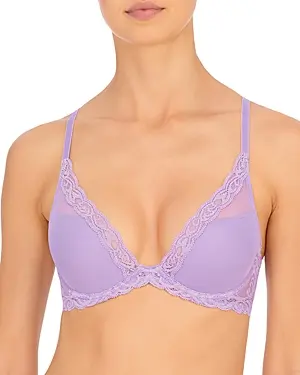 Natori Feathers Contour Plunge Bra French Lilac